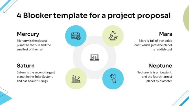 4 Blocker Template for a Project Proposal Presentation
