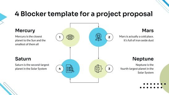 4 Blocker Template for a Project Proposal Presentation