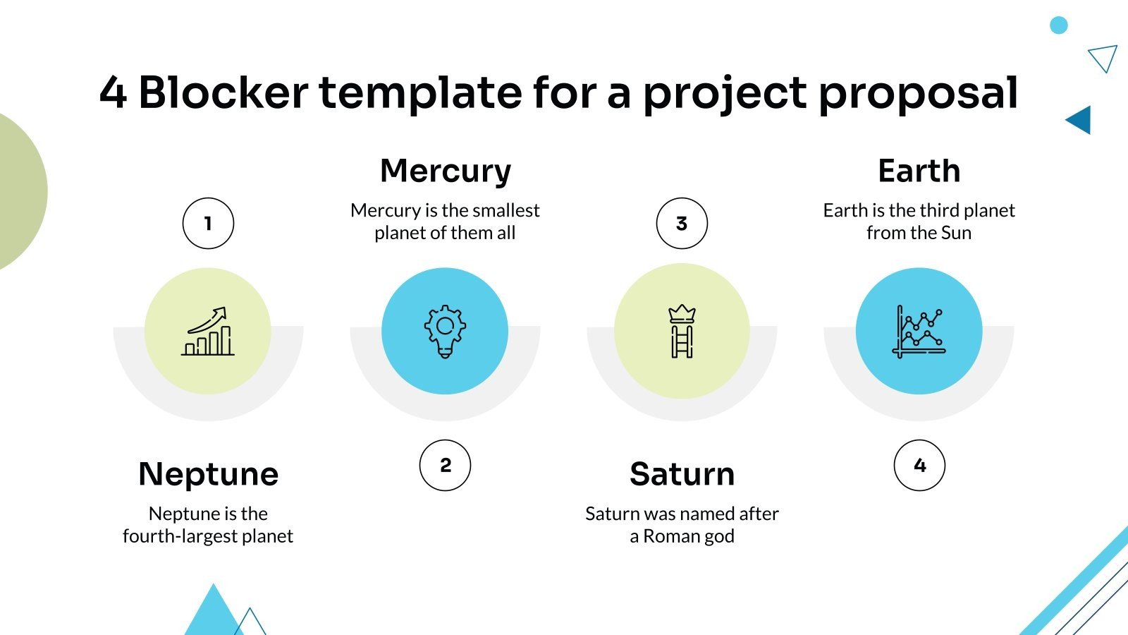 4 Blocker Template for a Project Proposal Presentation
