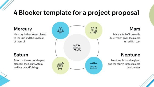 4 Blocker Template for a Project Proposal Presentation