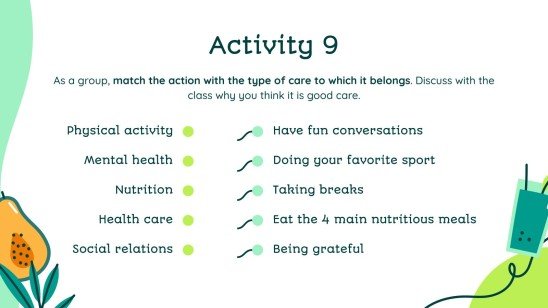 World Health Day Activities for Elementary Presentation