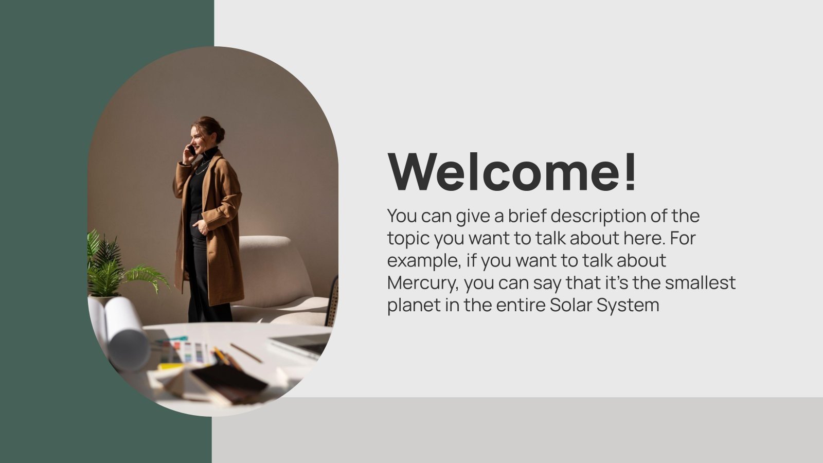 Minimalist Conference Style Presentation