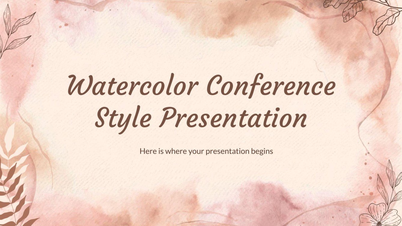Watercolor Conference Style Presentation