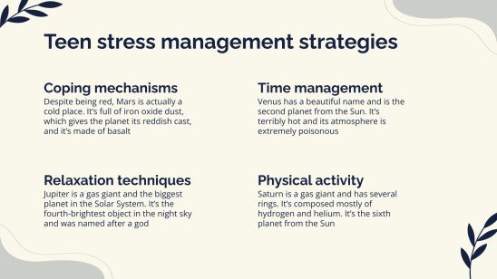 Teen Stress Management Presentation