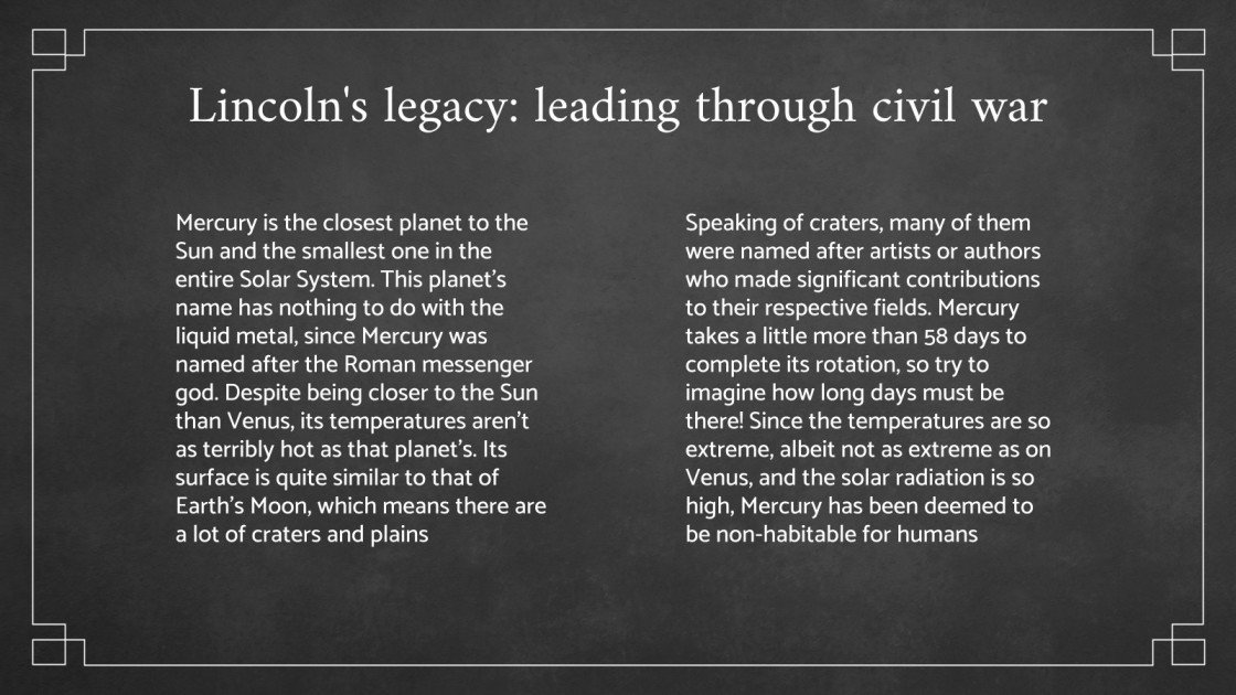 Abraham Lincoln Presentation