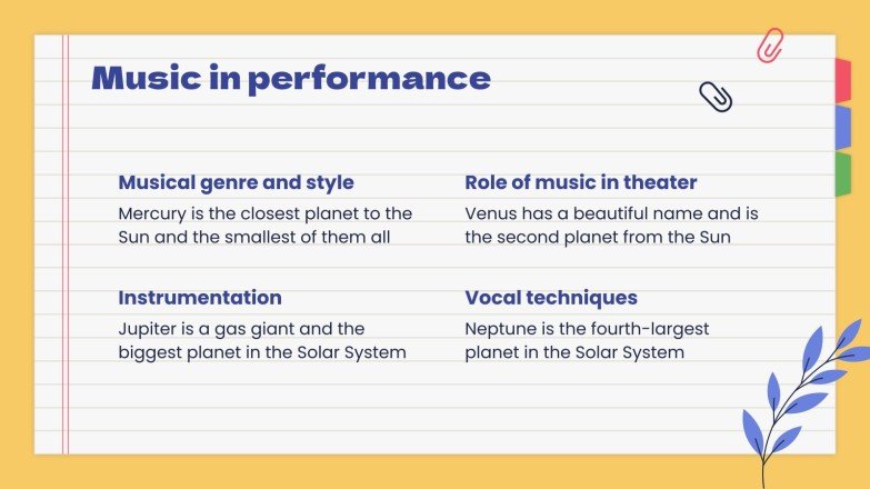 Performing Arts Presentation