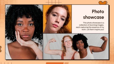 Vibrant Orange Shapes Portfolio Presentation