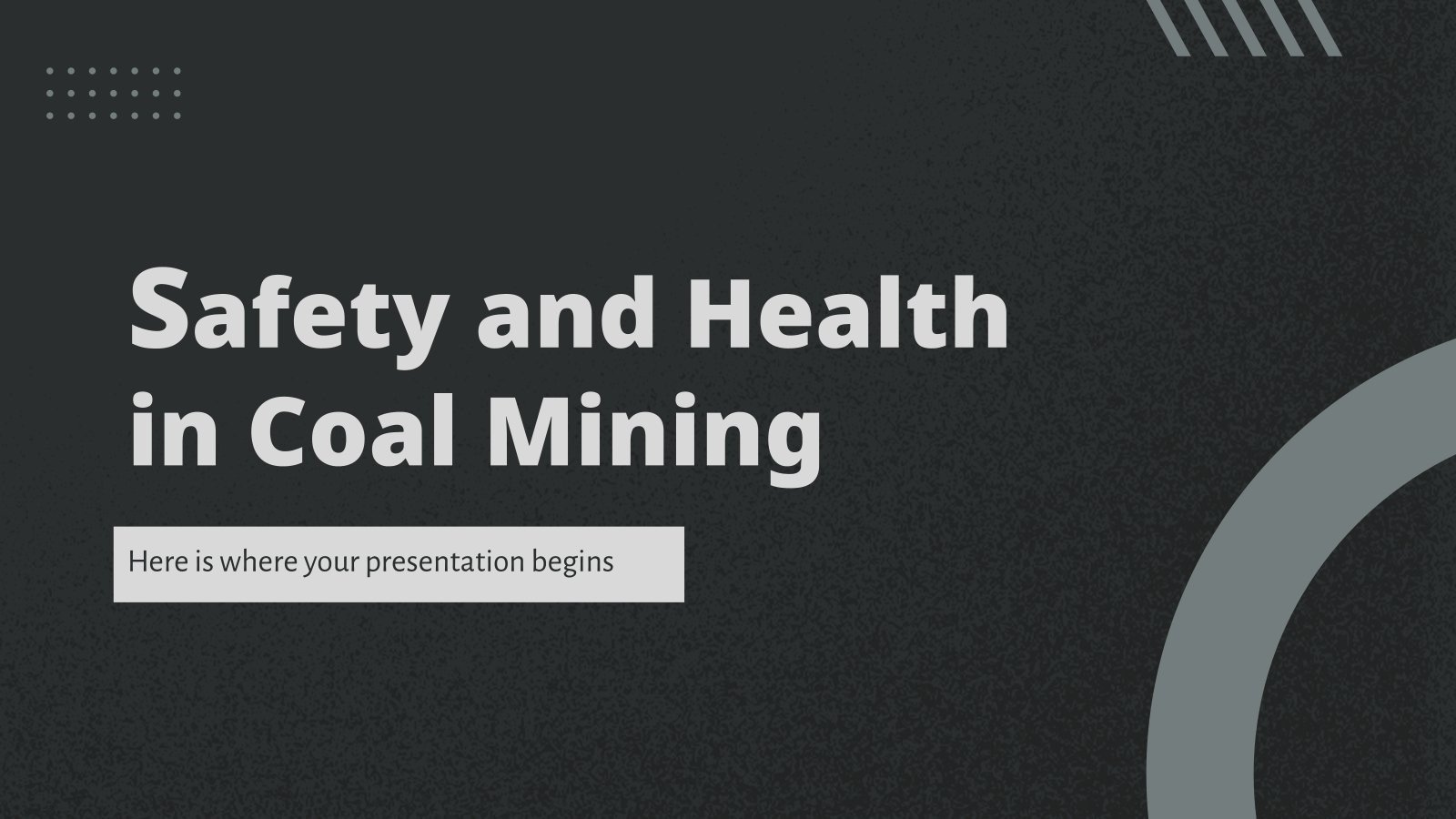 Safety and Health in Coal Mining Presentation