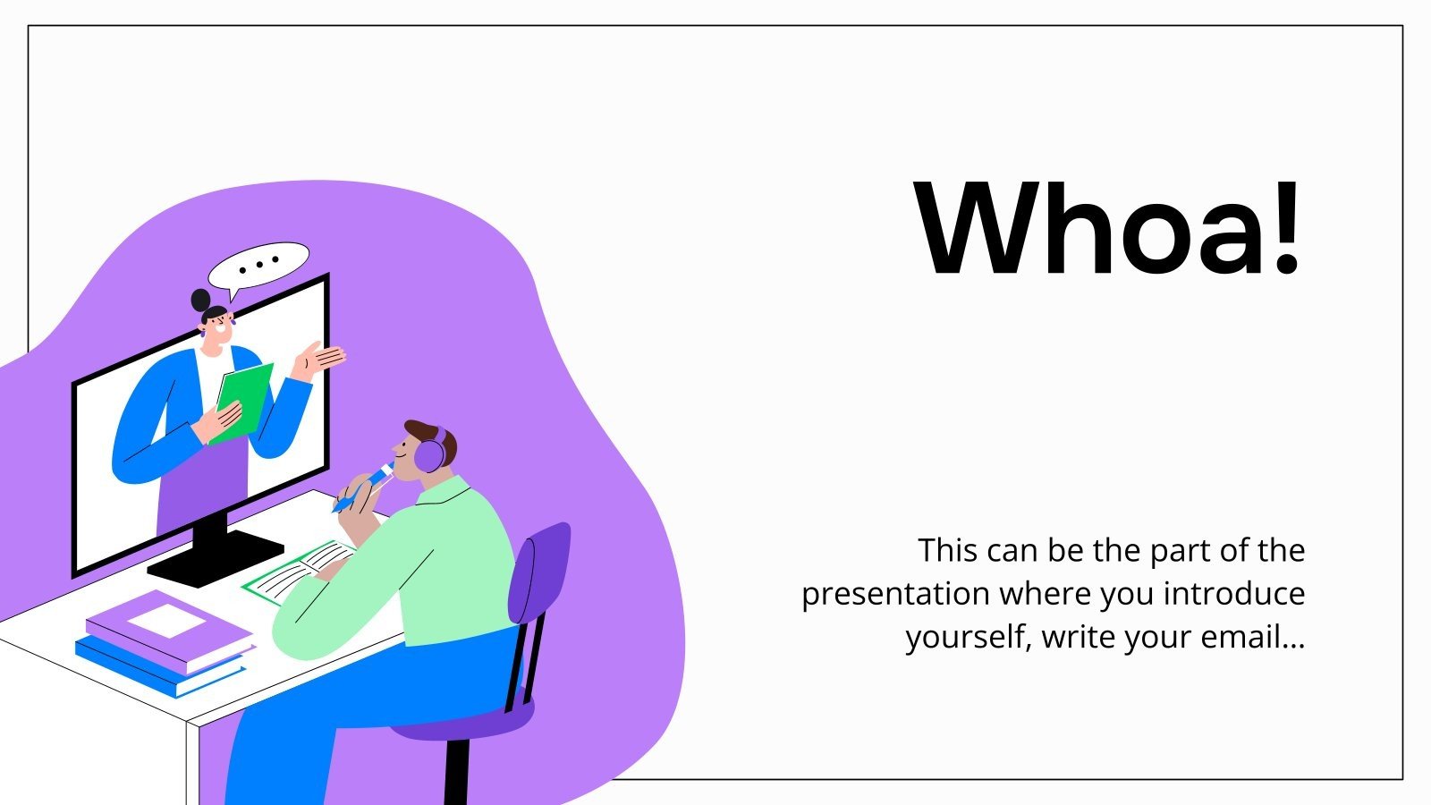 Virtual Learning Environment for Students Presentation