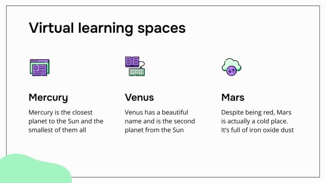 Virtual Learning Environment for Students Presentation