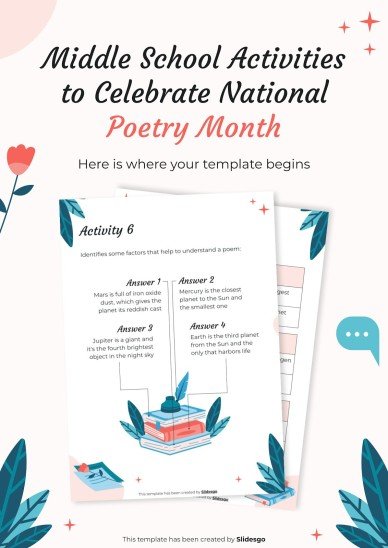 Middle School Activities to Celebrate National Poetry Month
