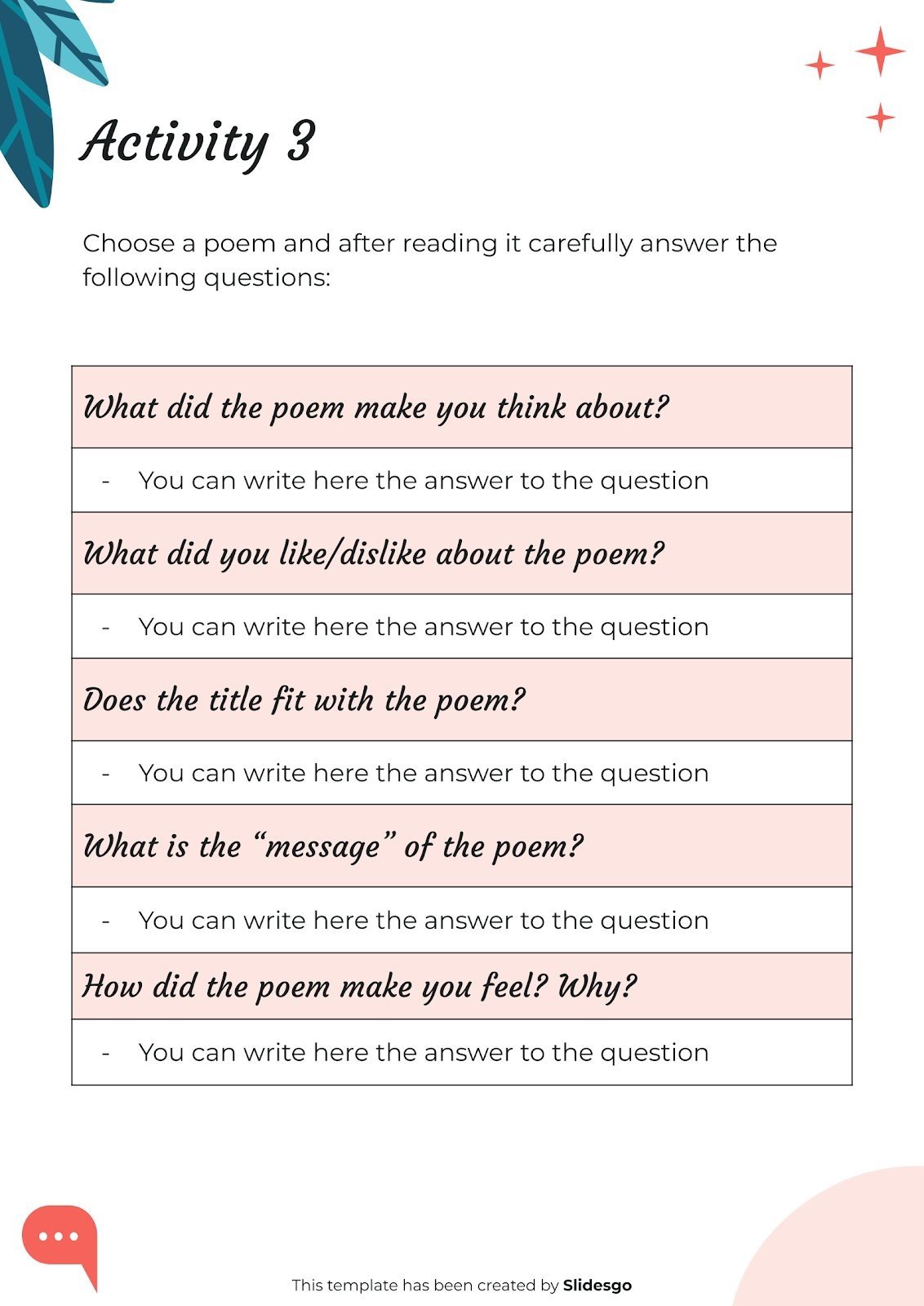 Middle School Activities to Celebrate National Poetry Month