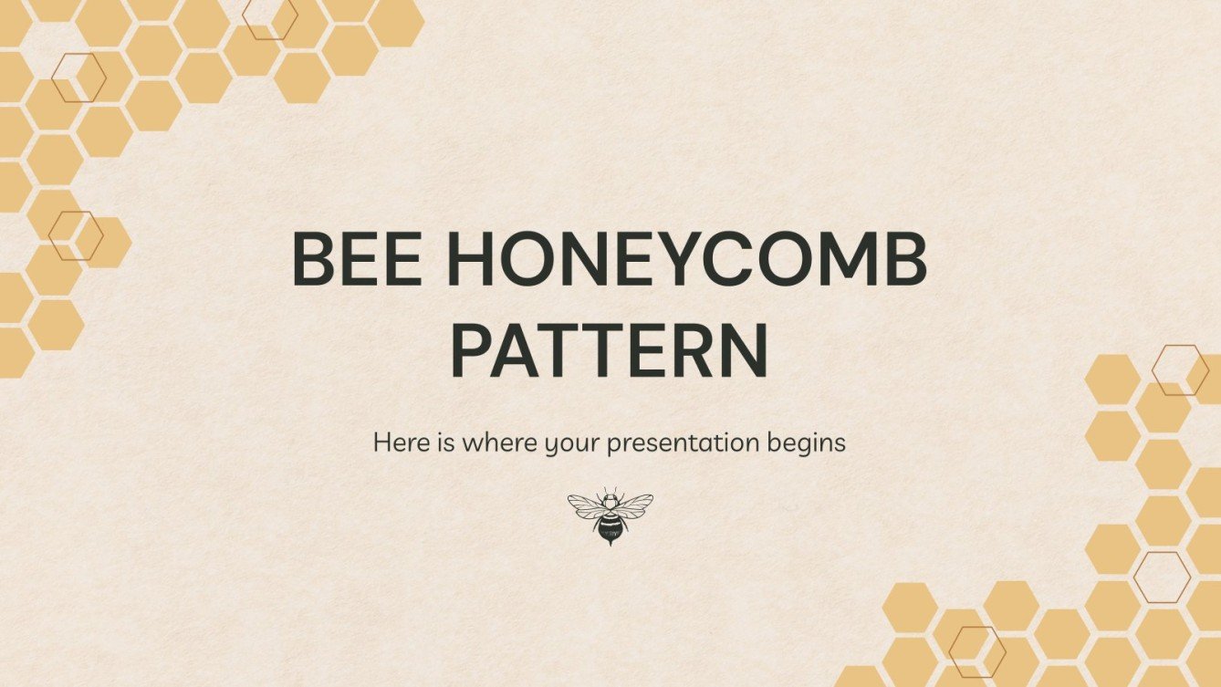 Bee Honeycomb Pattern Presentation