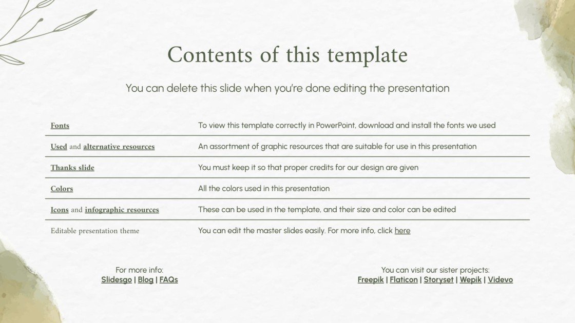 Watercolor Conference Style Presentation