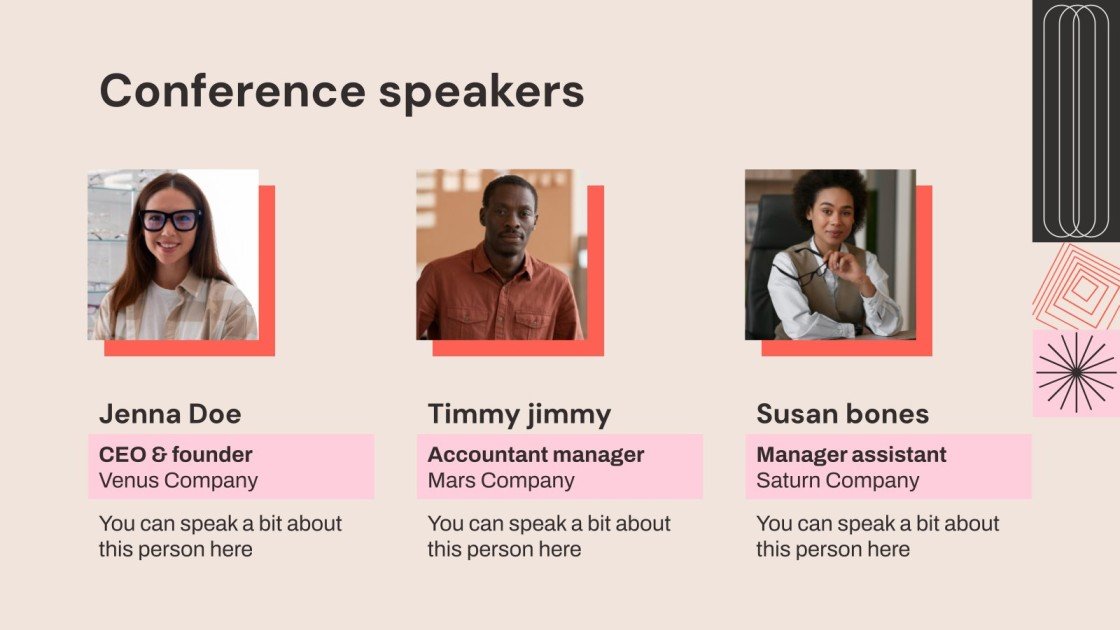 Geometric Conference Style Presentation