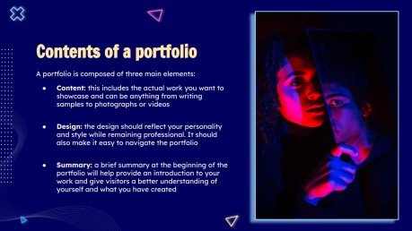 Neon Vibes Palette Portfolio Presentation