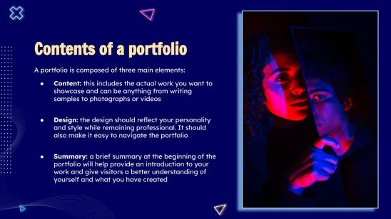 Neon Vibes Palette Portfolio Presentation