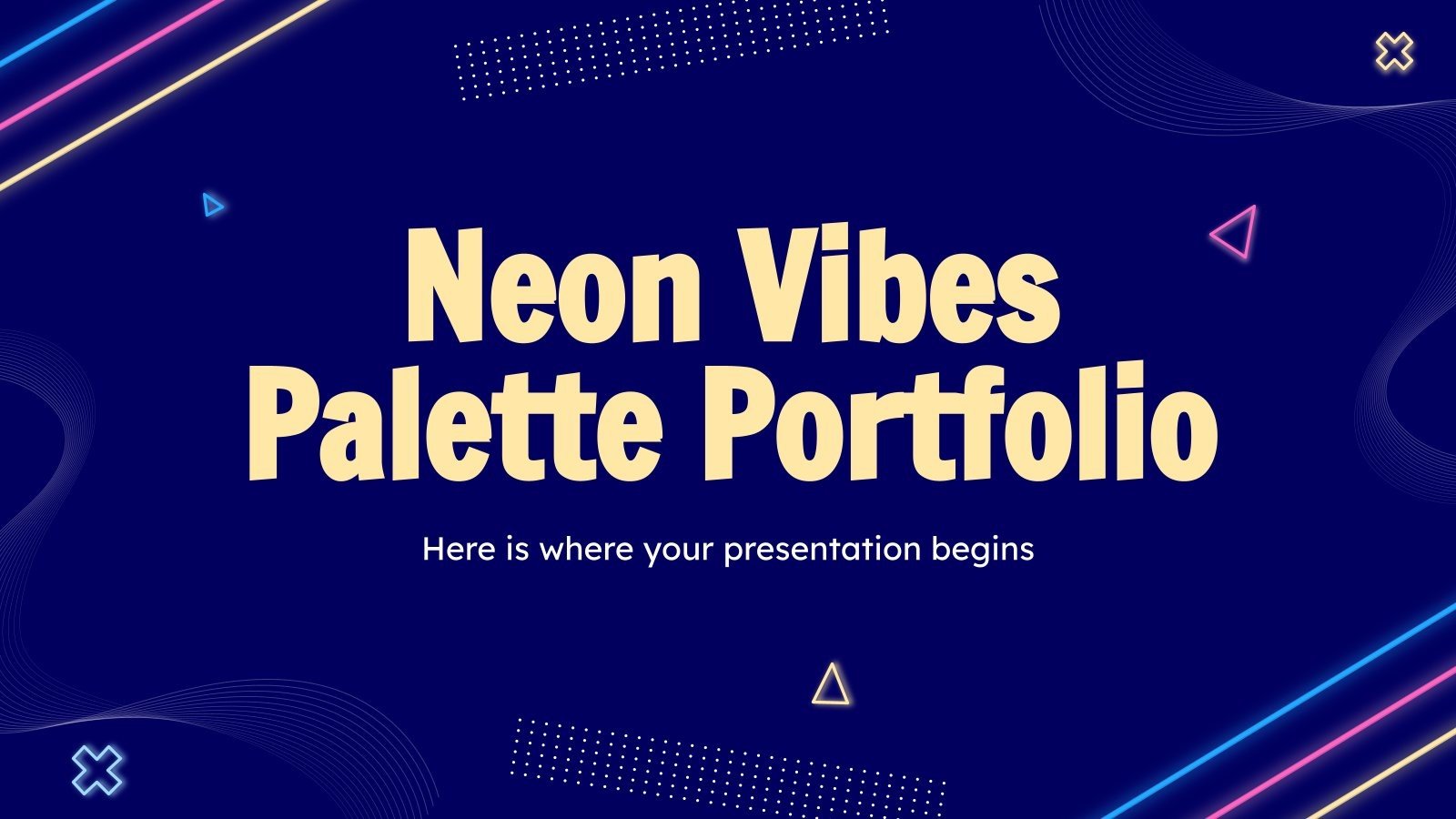 Free Neon Google Slide themes and PowerPoint templates