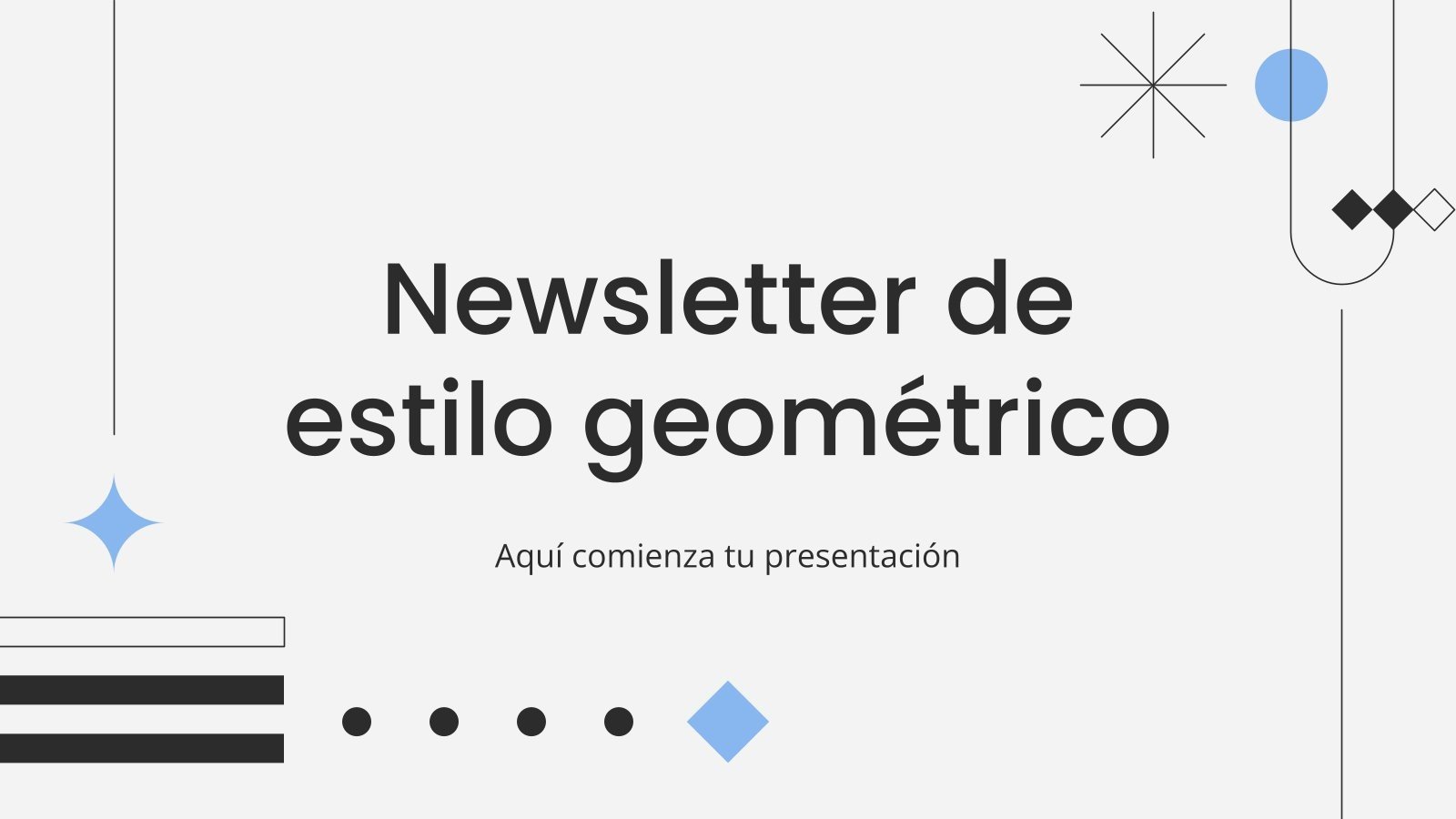 Geometric Style Newsletter Presentation