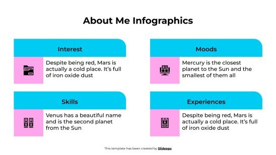 About Me Infographics Template