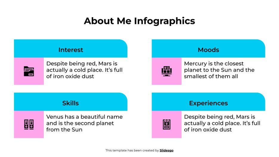 About Me Infographics Template