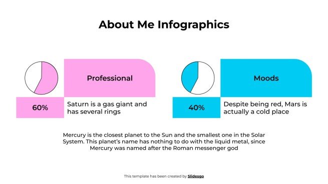 About Me Infographics Template
