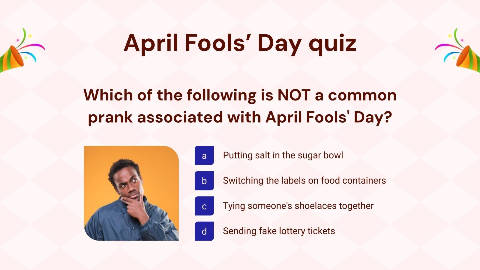 Fun High School Activities for April Fools' Day Presentation