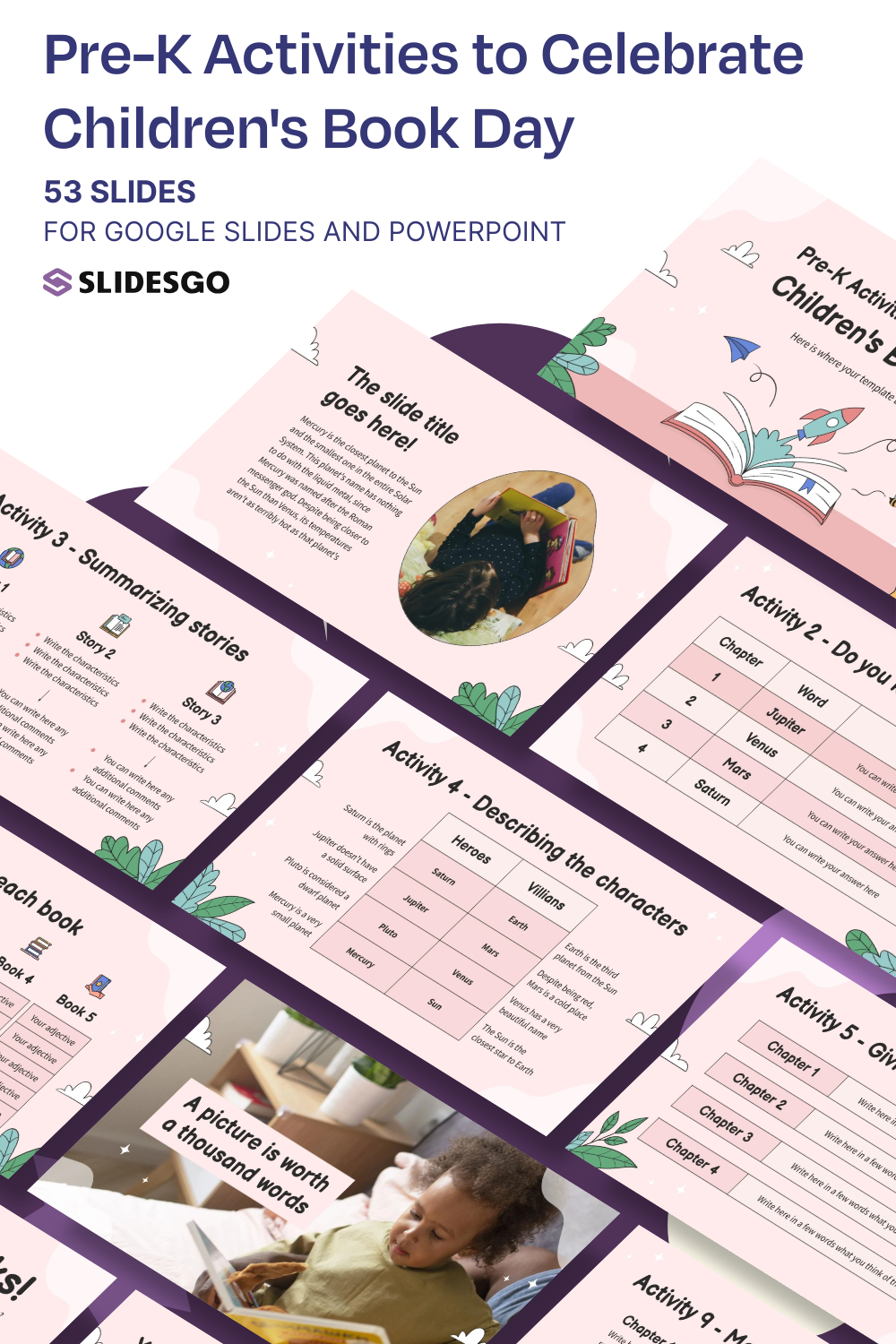 Pre-K Activities to Celebrate Children's Book Day