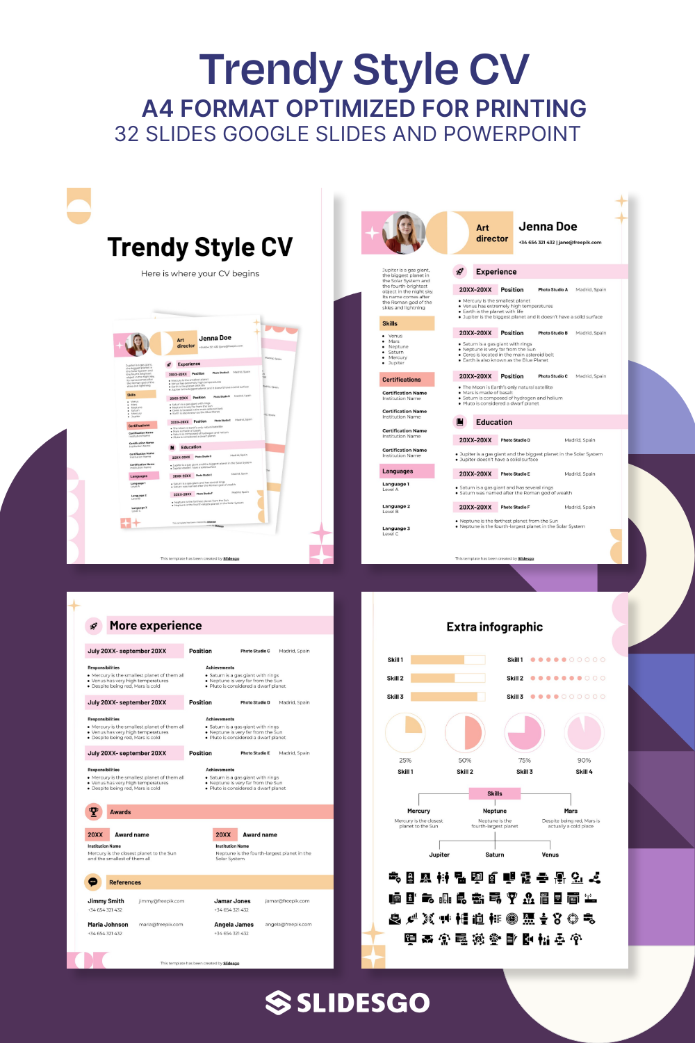 Trendy Style CV Presentation