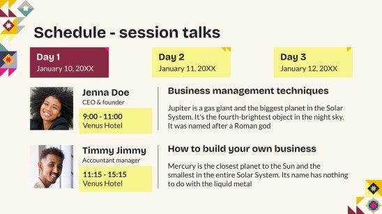 Geometric Conference Style Presentation