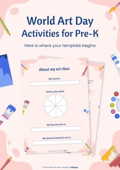 World Art Day Activities for Pre-K Presentation