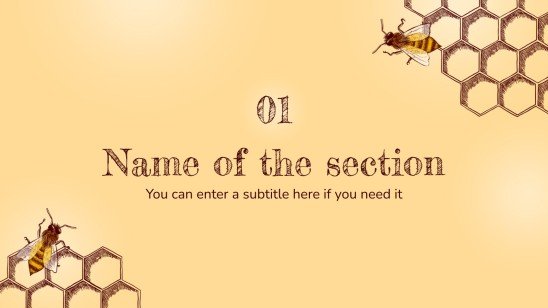 Bee Honeycomb Pattern Presentation