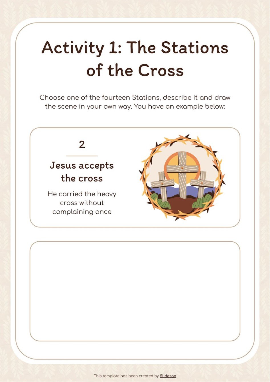 Holy Week Activities for Elementary Presentation