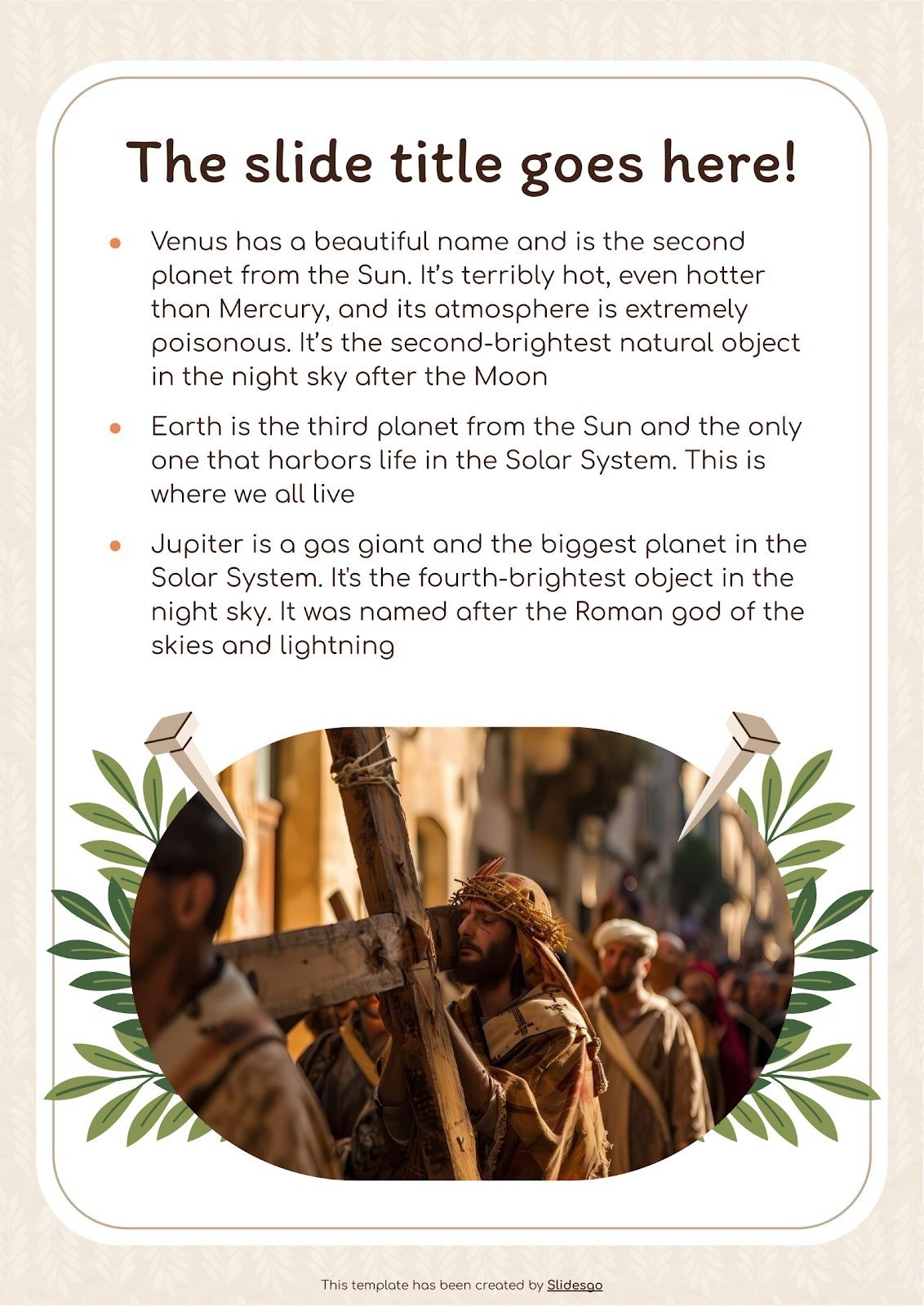 Holy Week Activities for Elementary Presentation