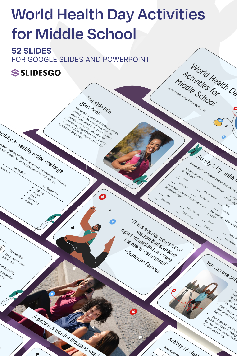 World Health Day Activities for Middle School Presentation