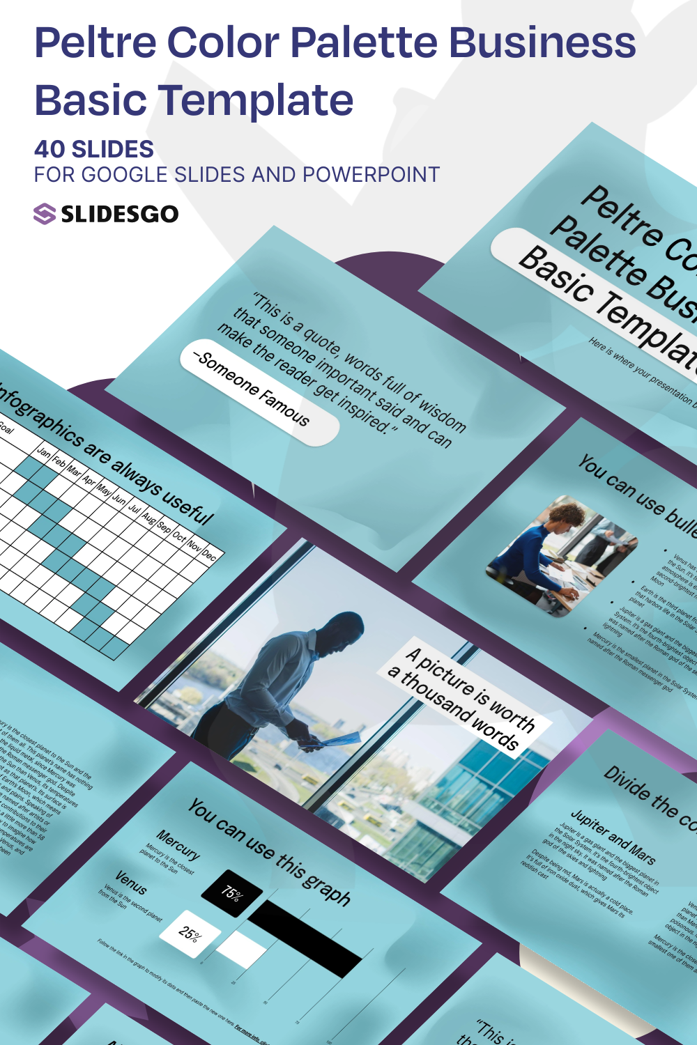 Peltre Color Palette Business Basic Template Presentation