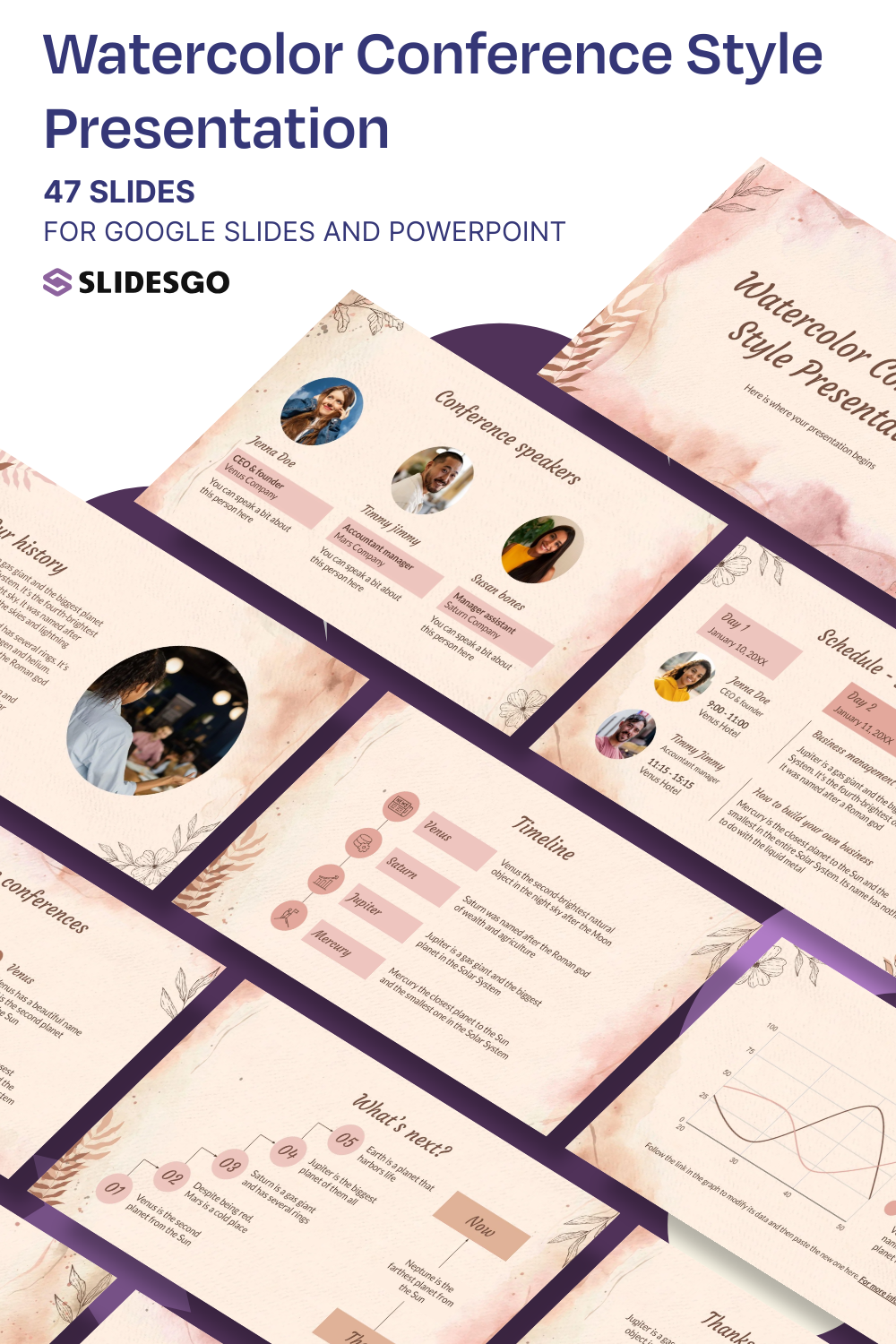 Watercolor Conference Style Presentation