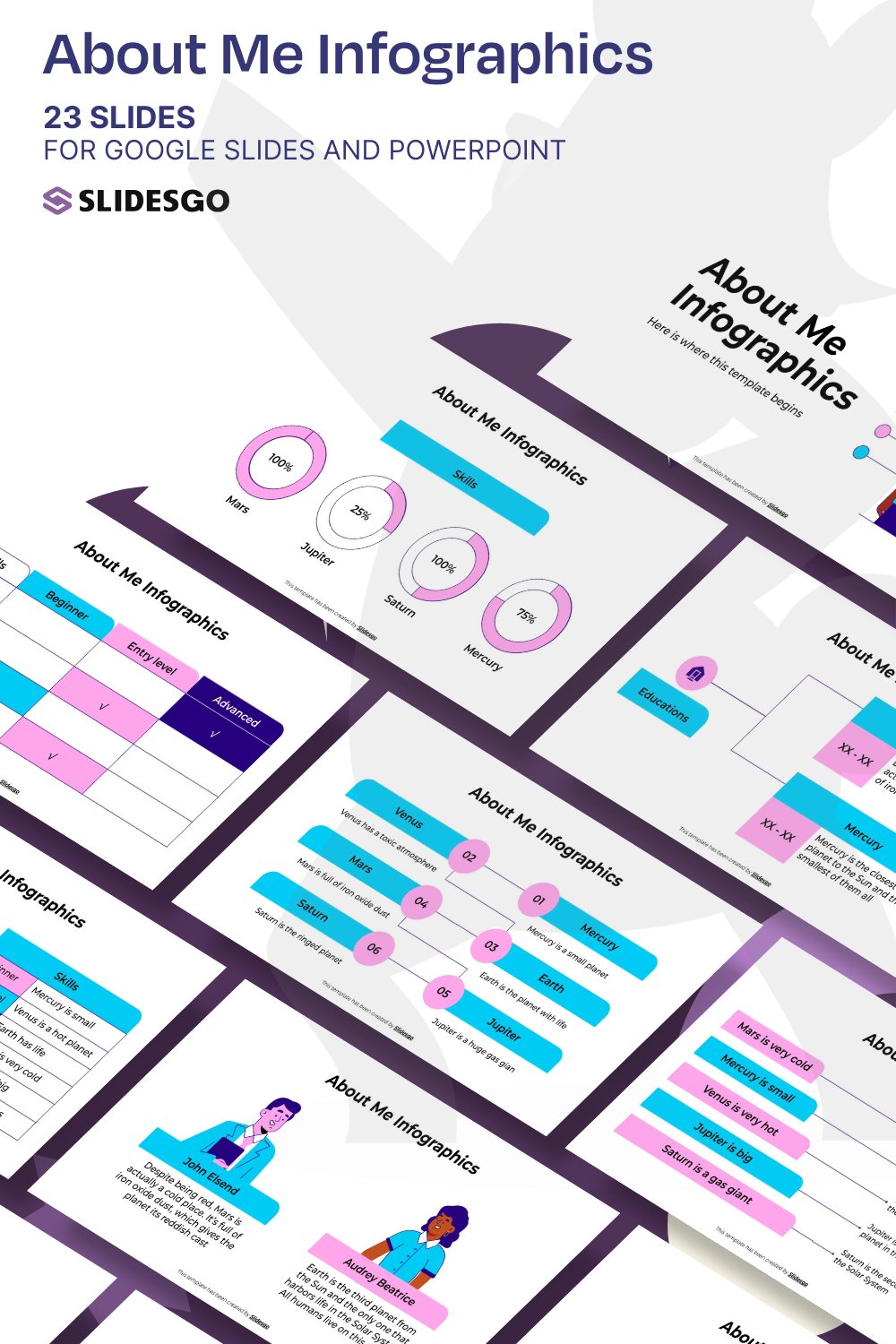 About Me Infographics Template