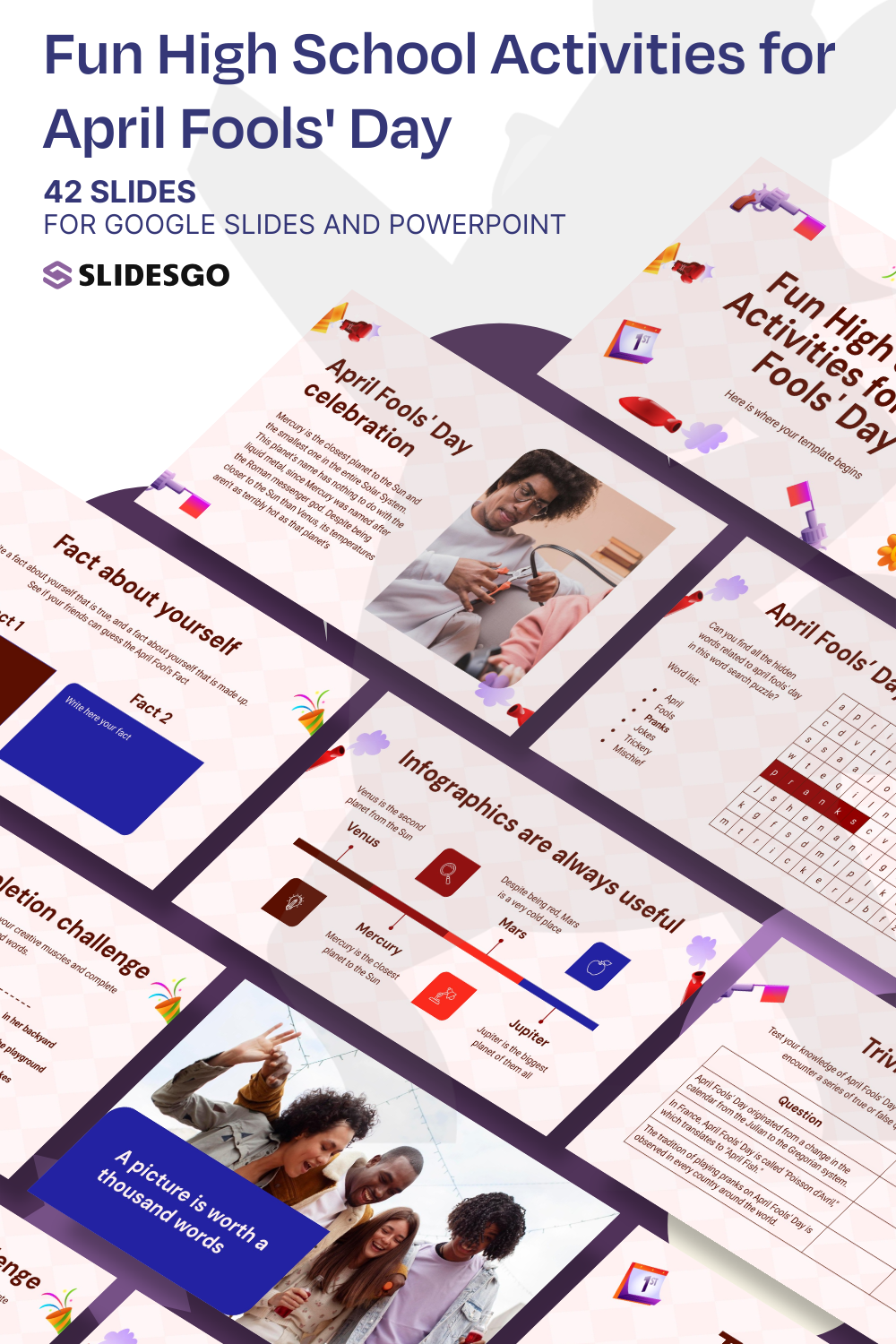 Fun High School Activities for April Fools' Day Presentation