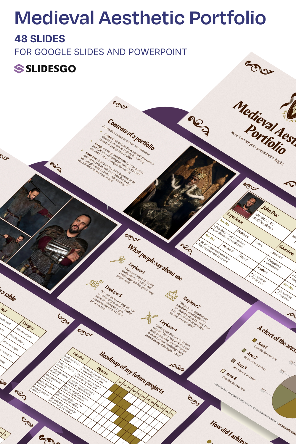 Medieval Aesthetic Portfolio Presentation