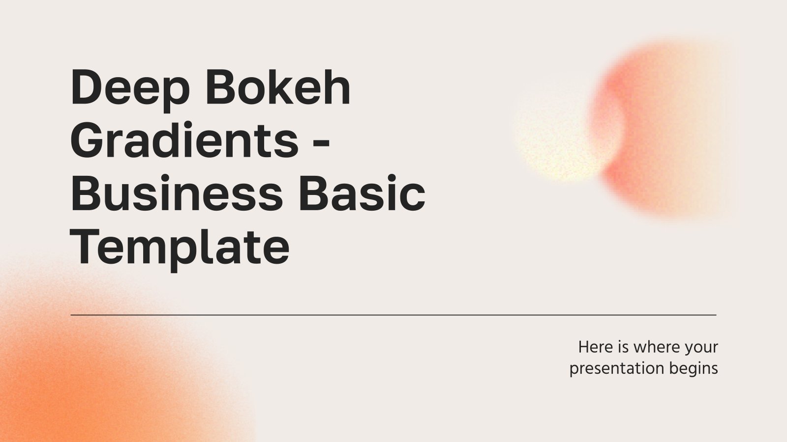 Basic templates for Google Slides & PowerPoint