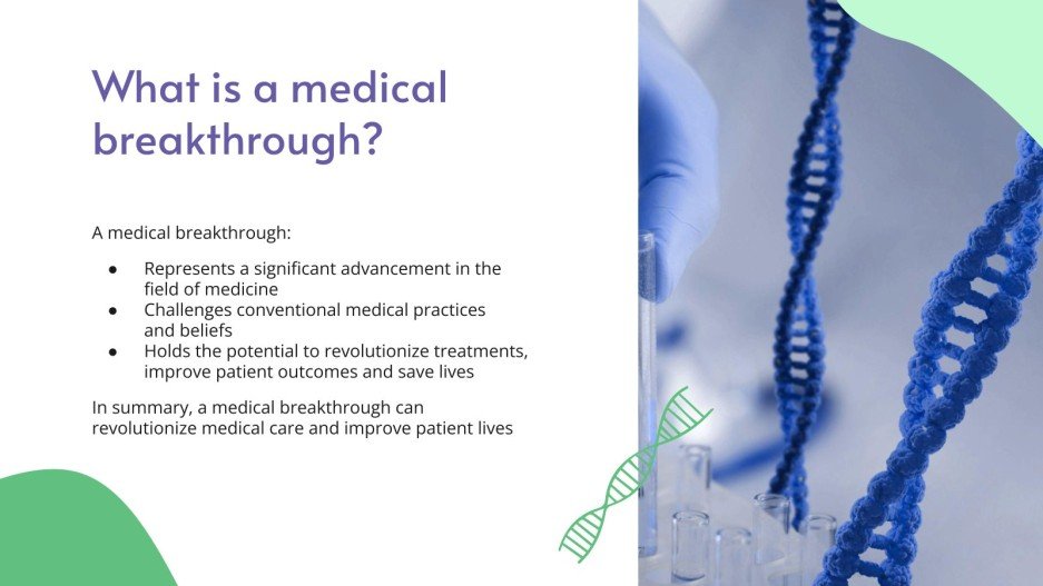 AI and DNA Medical Breakthrough Presentation