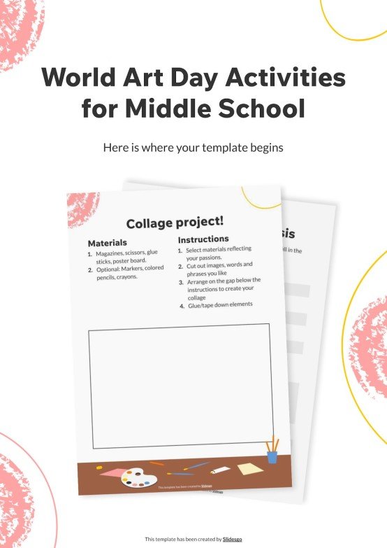World Art Day Activities for Middle School Presentation