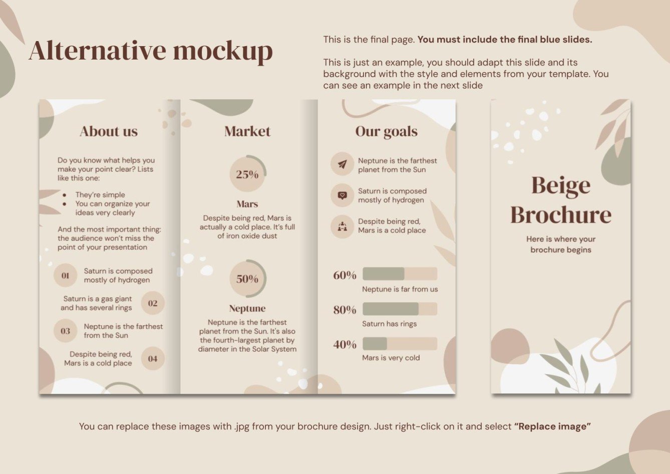 Beige Brochure Presentation