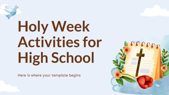 Holy Week Activities for High School Presentation