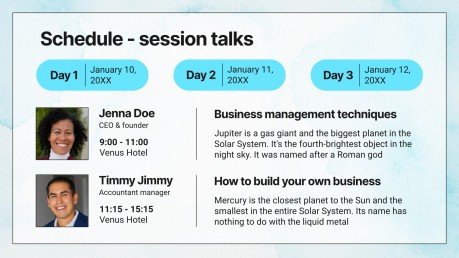 Watercolor Conference Style Presentation