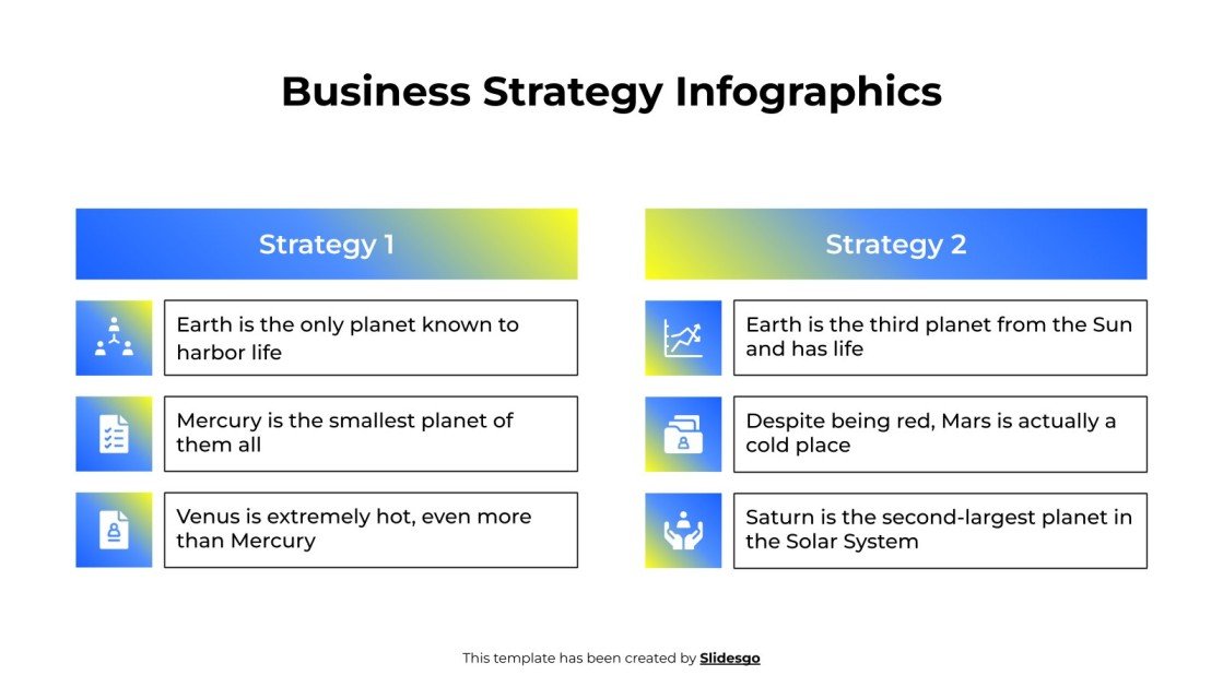Professional Business Strategy Infographic Template