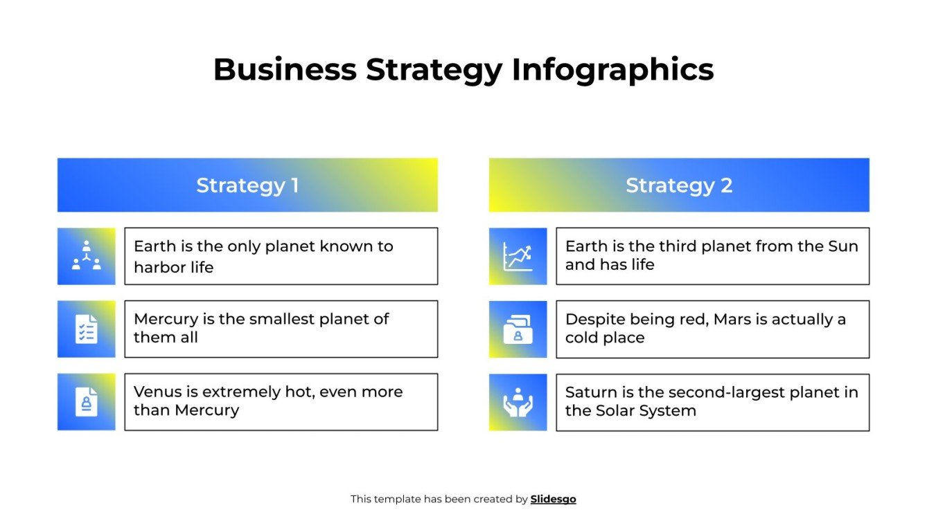 Professional Business Strategy Infographic Template