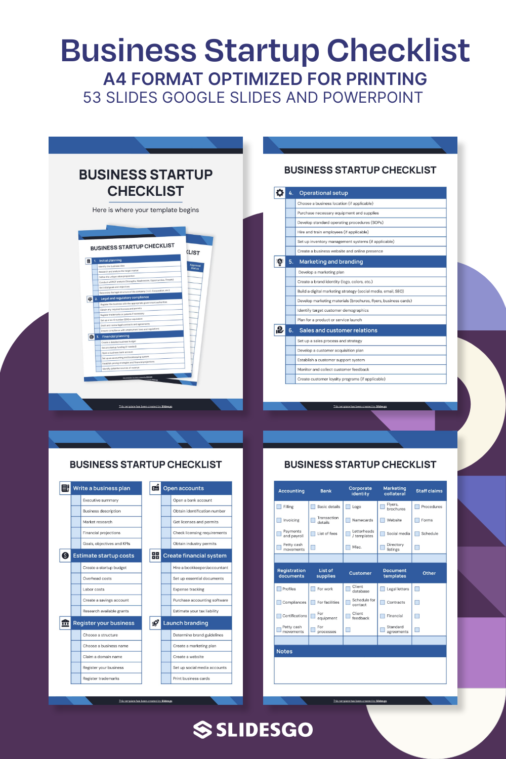 Business Startup Checklist Presentation