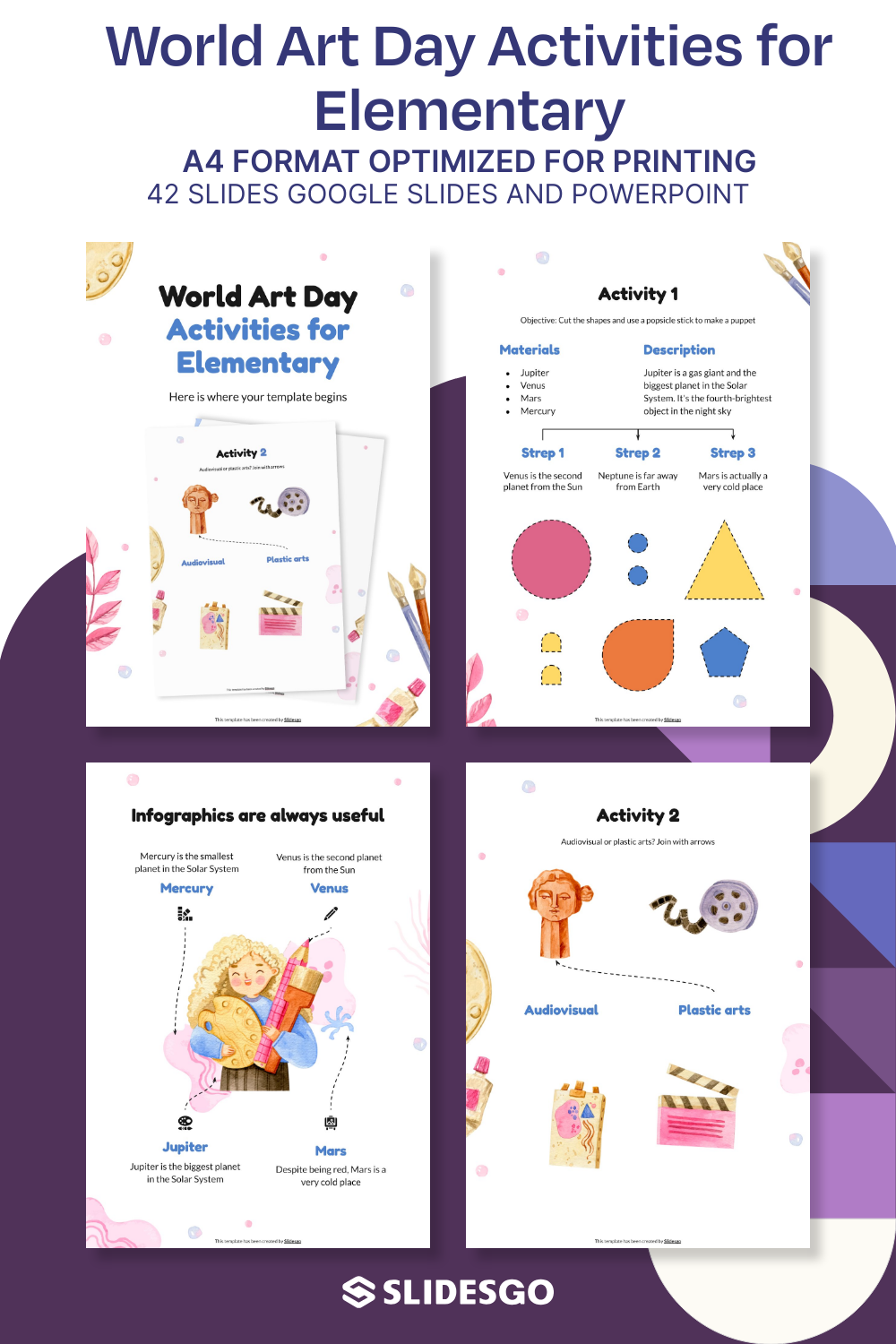 World Art Day Activities for Elementary Presentation
